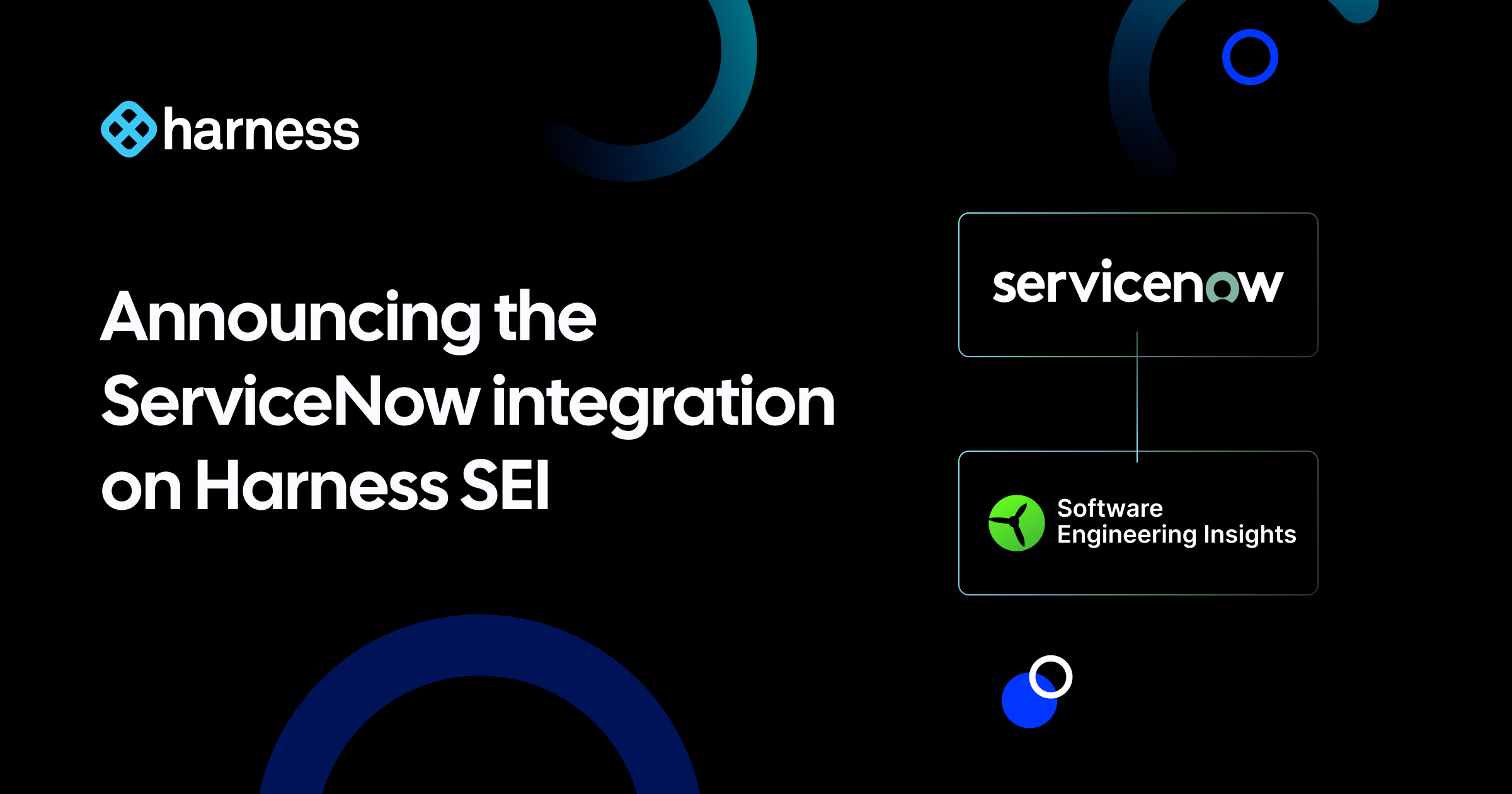 Announcing the ServiceNow integration on Harness SEI